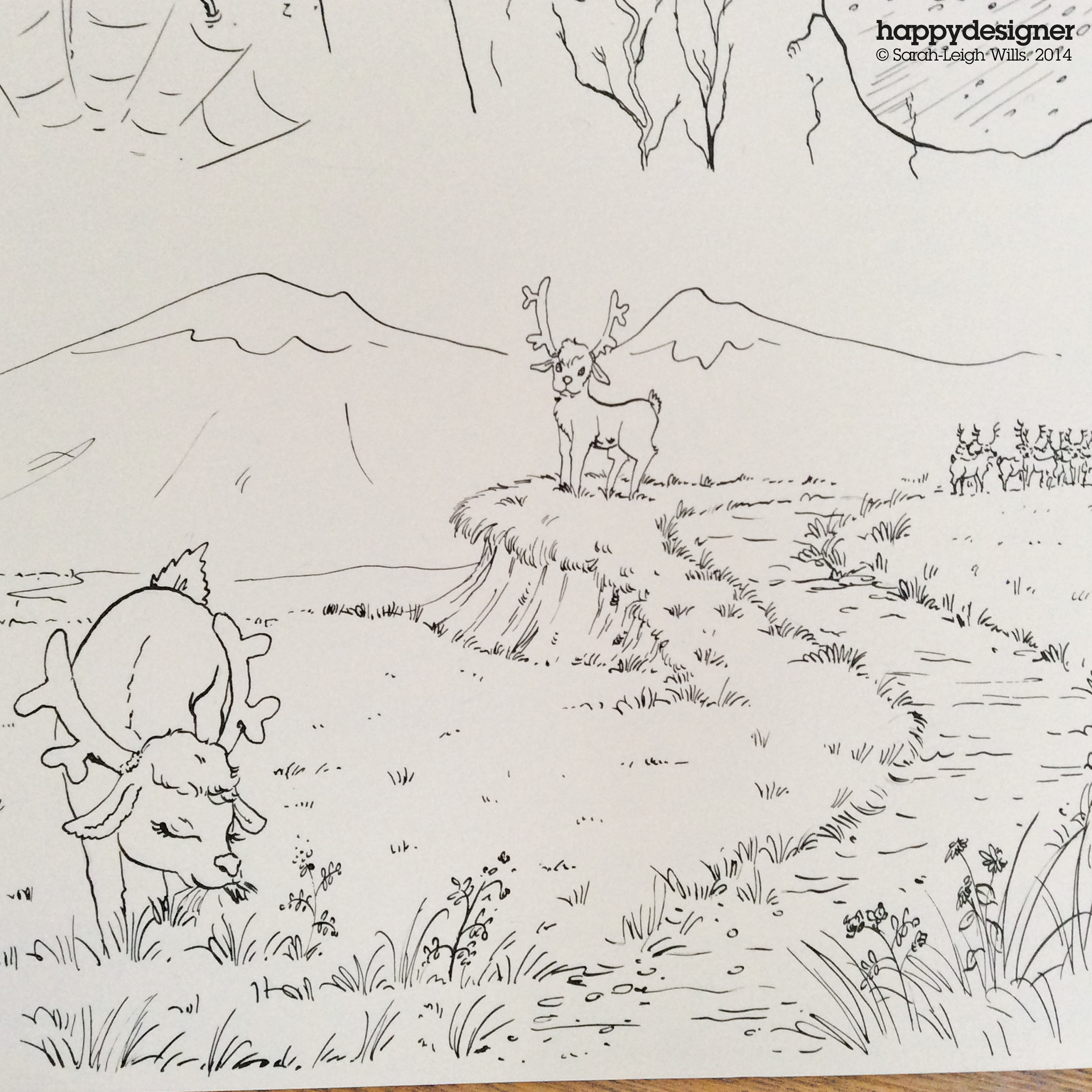 Latest book: Santa’s new reindeer! – Happy Designer