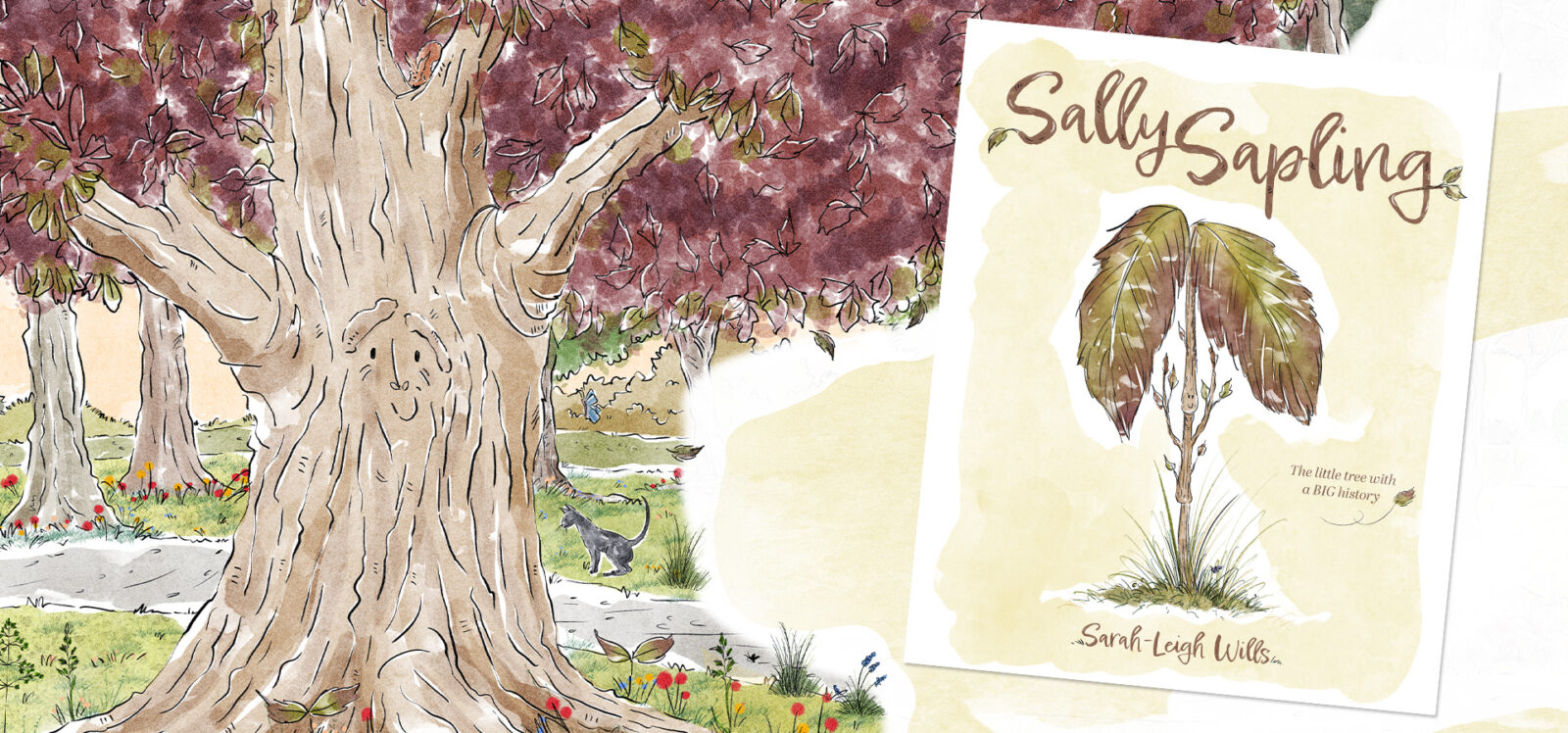 Award winning picture book Sally Sapling by Sarah-leigh Wills